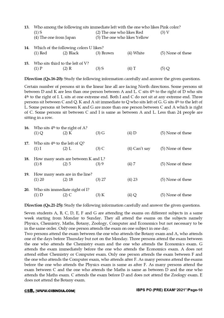 Best IBPS PO 2025–26 Offline Mock Test Series | CSB