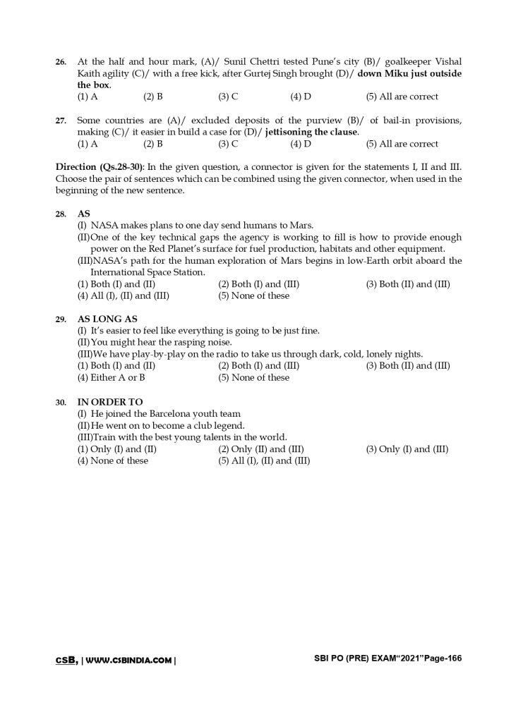 SBI PO EXAM 2022(OFFLINE MOCK TEST SERIES) - CHENNAI SCHOOL OF BANKING
