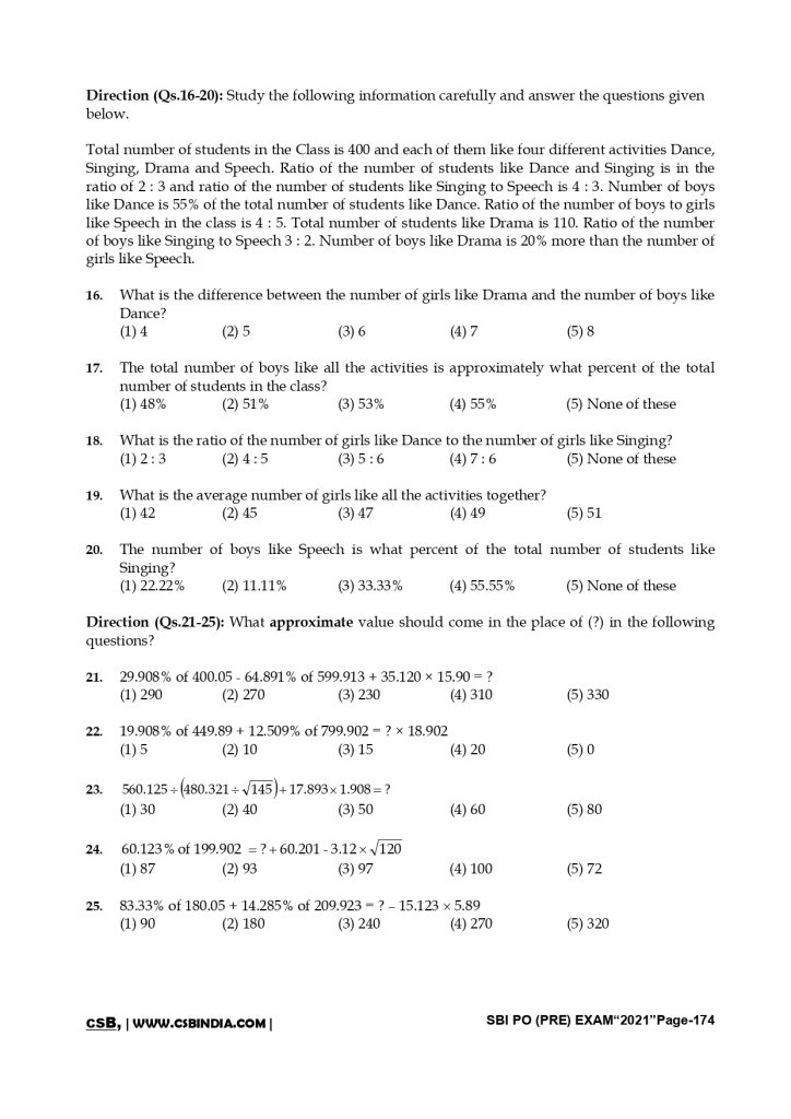 SBI PO EXAM 2022(OFFLINE MOCK TEST SERIES) - CHENNAI SCHOOL OF BANKING